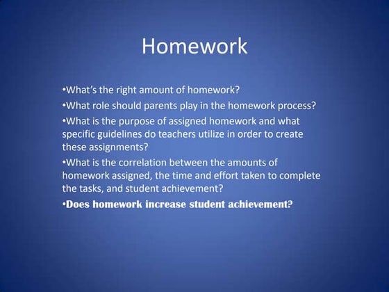 Home work | PPT | Homework and Study | Education