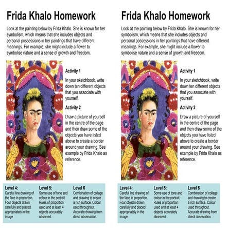 Homework 1 frida khalo | PPT