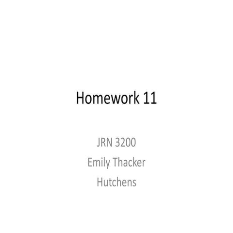 Homework11 | PPT