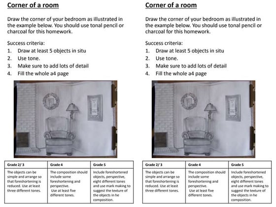 Objects Homework 3 stacked_drawing | PPTX