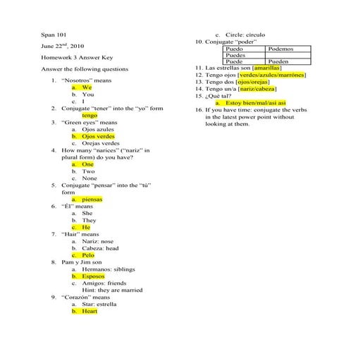 Homework3 answerkey | DOCX