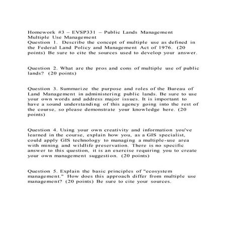 Bureau of land management | PDF