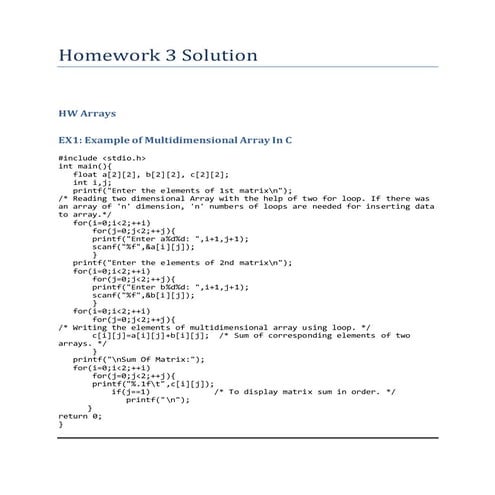 Homework 3 Solution Pdf