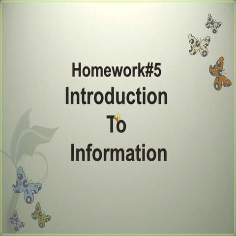 Homework 5 | PPTX