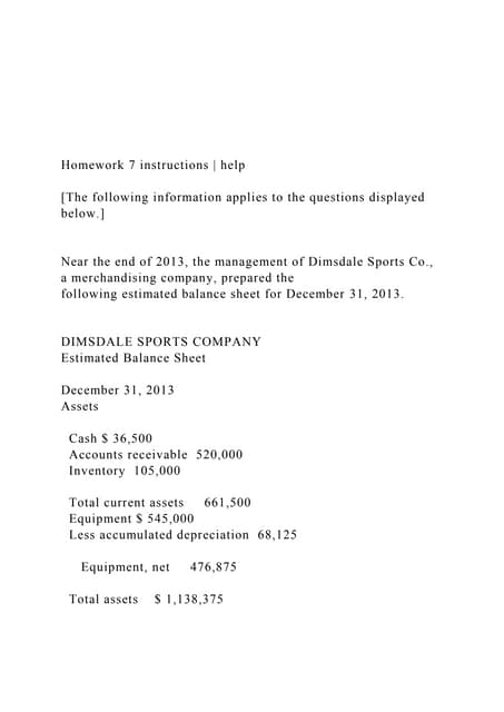 Homework 7 Instructions Help[the Following Informati Docx
