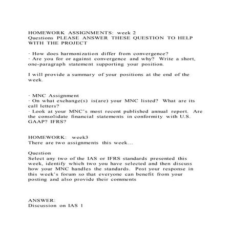 HOMEWORK ASSIGNMENTS week 2Questions PLEASE ANSWER THESE QUESTI | PDF