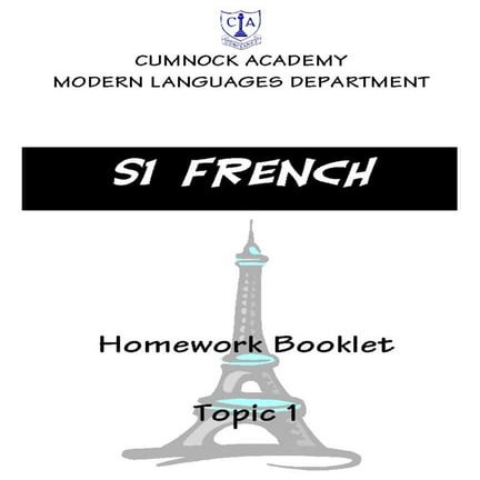 Homework booklet s1 | PDF
