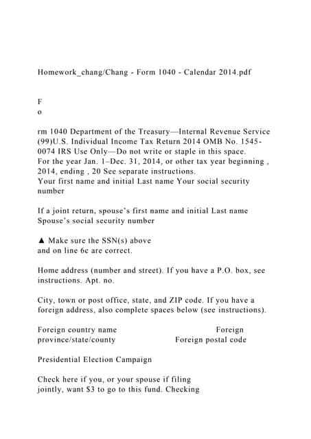 Sample 1040-2015 | PDF