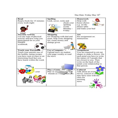 Homework grid | DOC