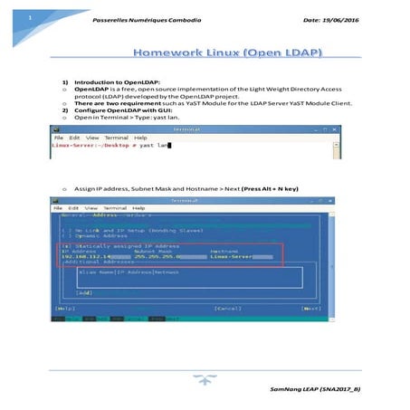 Ldap Server On Linux Open Ldap Service Docx
