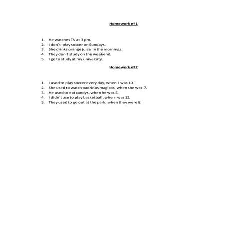 Homework nº1 | DOCX