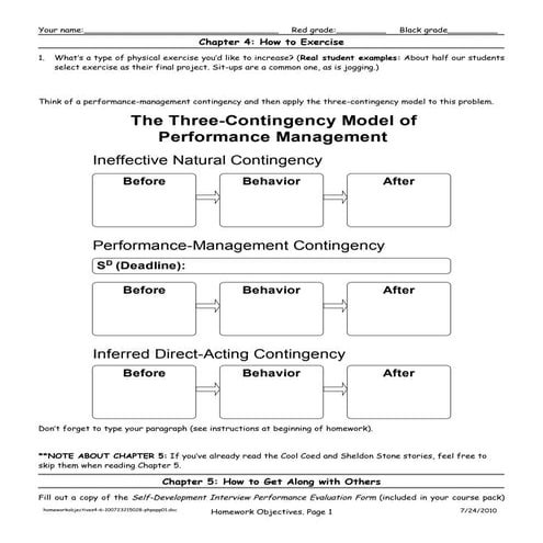 Homework objectives 4 6 | DOC