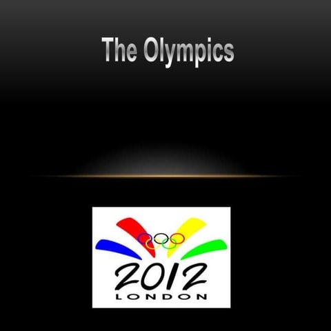 Presentation: The symbols of the Olympic Games | PPTX