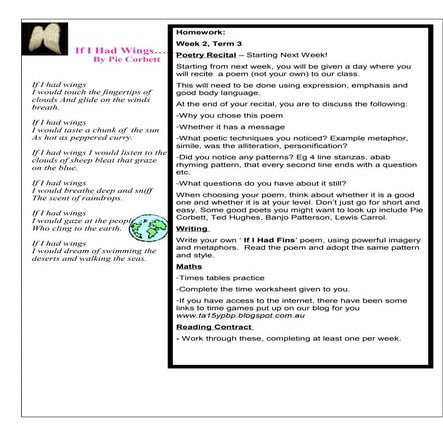 Homework poetry week 2 | PPT