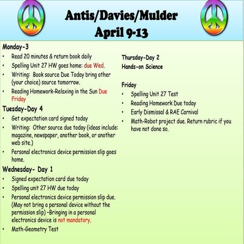 Homework powerpoint | PPTX