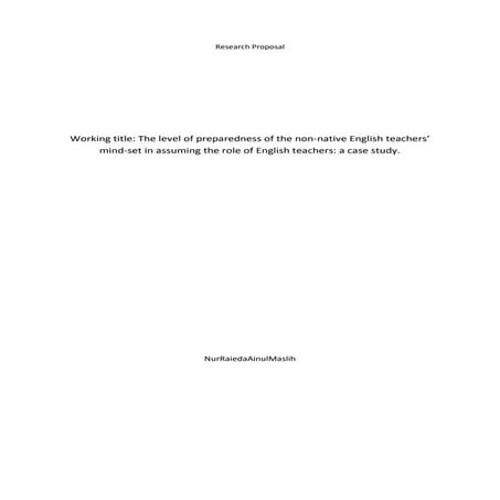 Homework research proposal | PDF