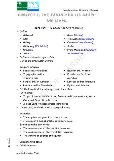 Worksheets on Locating Places on a Map -Geography and History | PDF