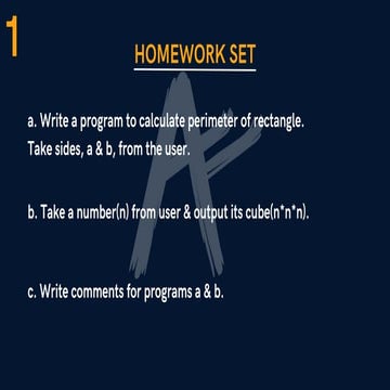 Homework Sets for c programmer | PPT