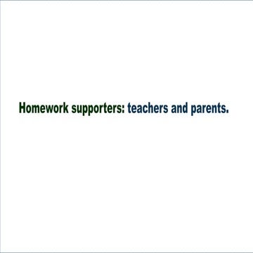 Homework supporters | PPTX