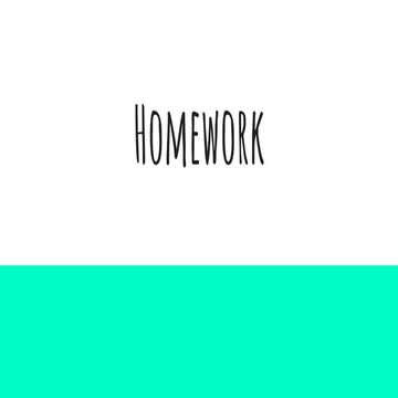 Homework talk to parents january 2019 | PPT