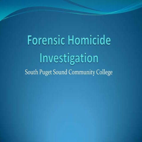Homicide Chapter 1 Ol | PPT