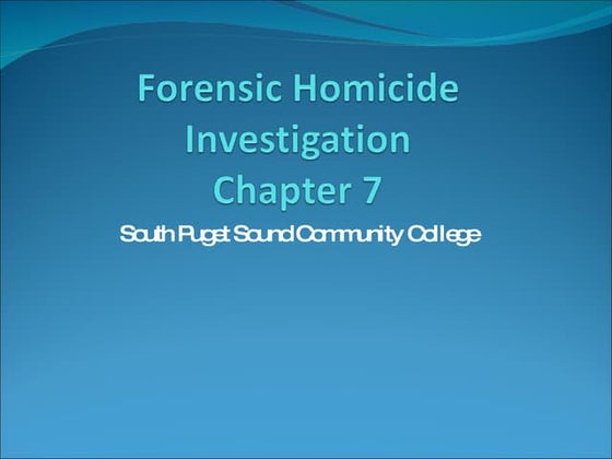 Crime Scene Protocols | PPT