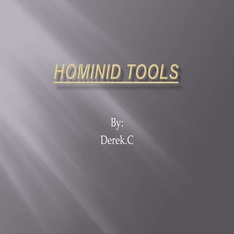 Hominid tools | PPT