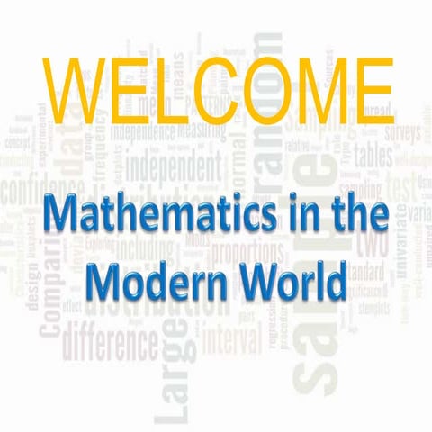 HO MMW Lecture 2 -Mathematics in our Modern World lecture 2 | PPTX