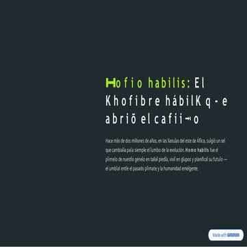 Homo habilis: The Evolutionary Leap in Human History and Technology | PPTX