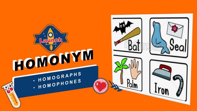 Homonyms, homophones, and homographs | PPTX