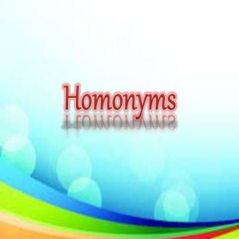 Homophones Powerpoint | PPT