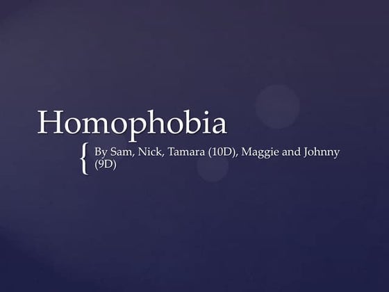 Filler ppt-homophobia | PPT