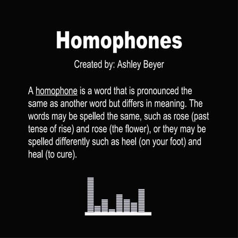 Homophones | PPT