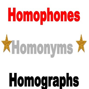 homophones-homonyms-and-homographs-lesson | PPT