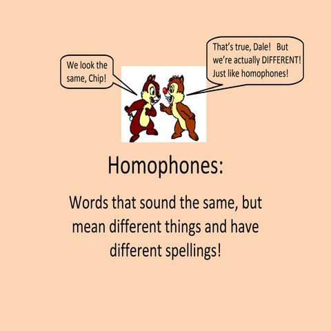 Homophones Powerpoint | PPT