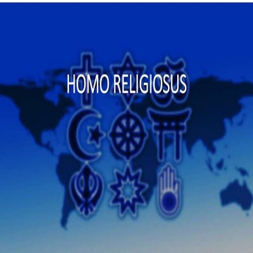 Homo religiosus | PPTX