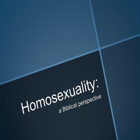 Homosexuality study | PPTX