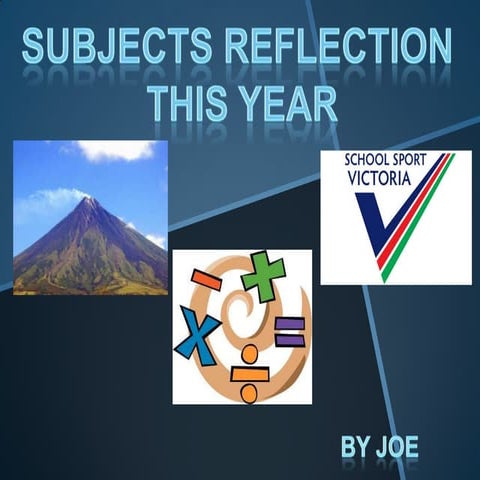 Joe's Reflections 2012 | PPT