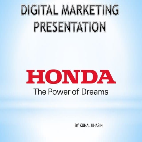 Honda Co. and its campaigns. | PPTX