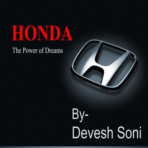 Honda Management and Organization | PDF