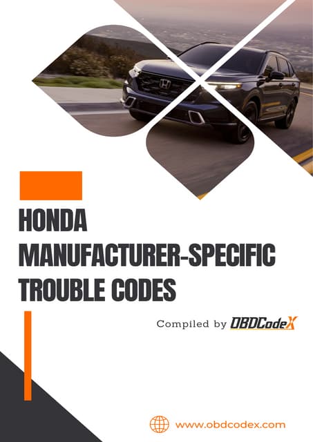 Honda/ Acura OBD1 Code List (PDF) | PDF
