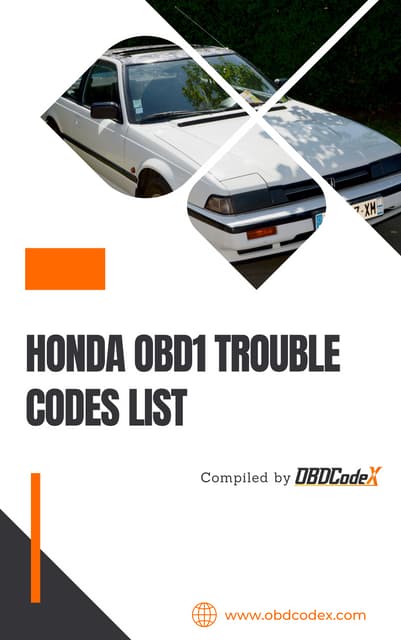Honda/ Acura OBD1 Code List (PDF) | PDF