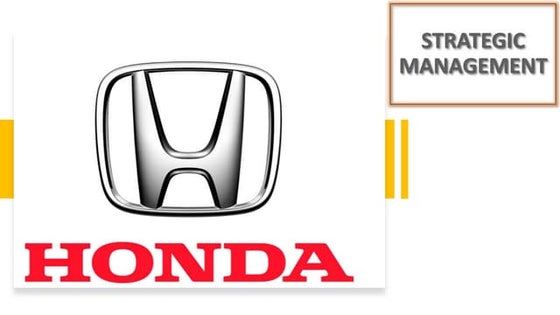 Honda Management and Organization | PPT