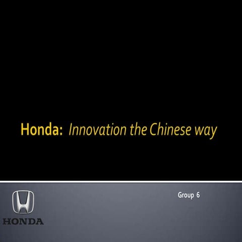 Honda completed | PPTX