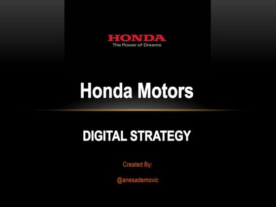 Honda Management and Organization | PPT