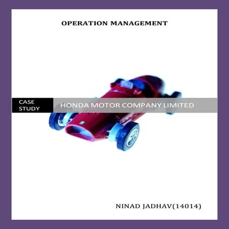 Honda Management and Organization | PDF