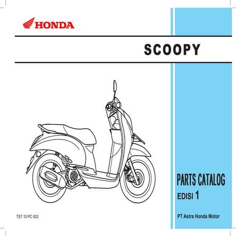 Honda scoopy parts manual | PDF