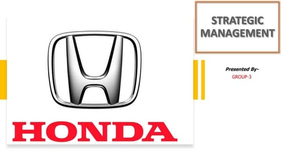 Honda Management and Organization | PPT