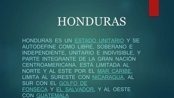Información de Honduras | PDF
