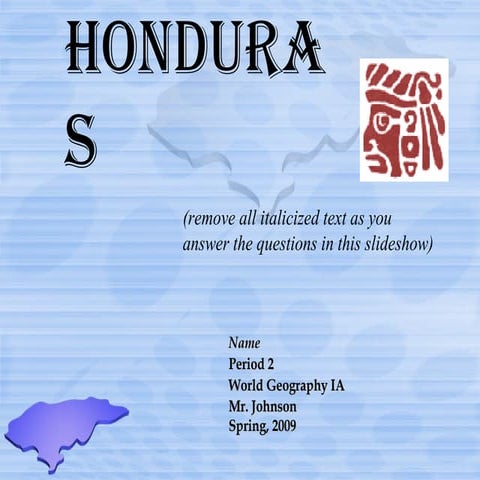 Honduras Template | PPT